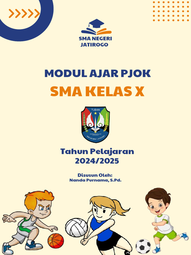 Sampul Modul Ajar Pjok Kelas X SMA | PDF