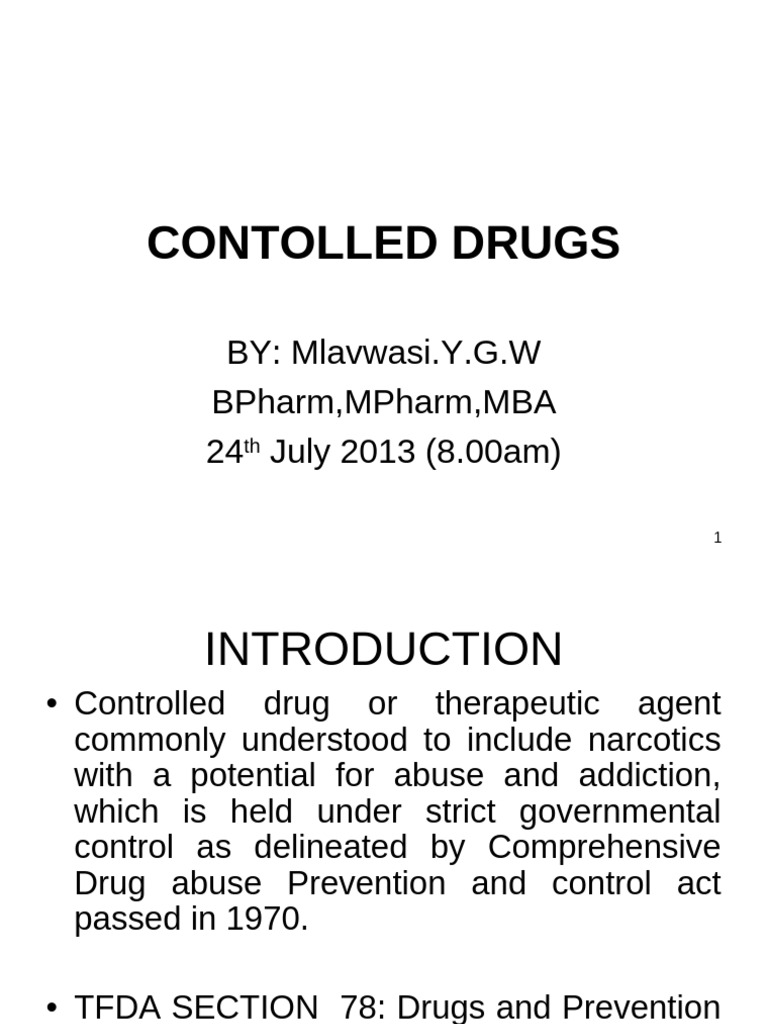 Controlled Drugs | PDF | Psychoactive Drugs | Morphine