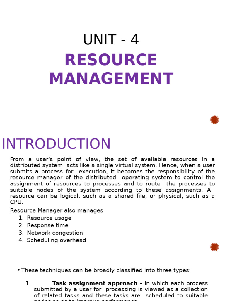 Unit 4 DC -VDP | PDF | Process (Computing) | Load Balancing (Computing)