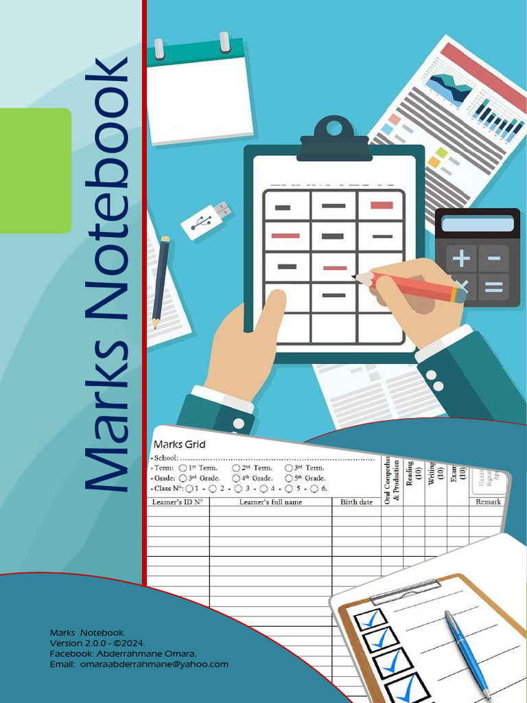 Academic Marks Notebook Template | PDF