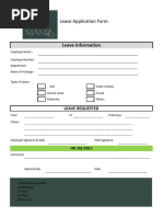 Annual Leave Form - 2024 | PDF | Sick Leave | Employee Relations