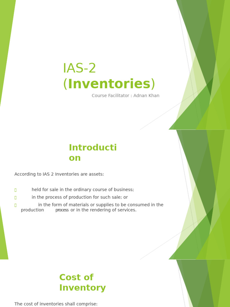 IAS 2-Inventories | PDF | Inventory | Cost
