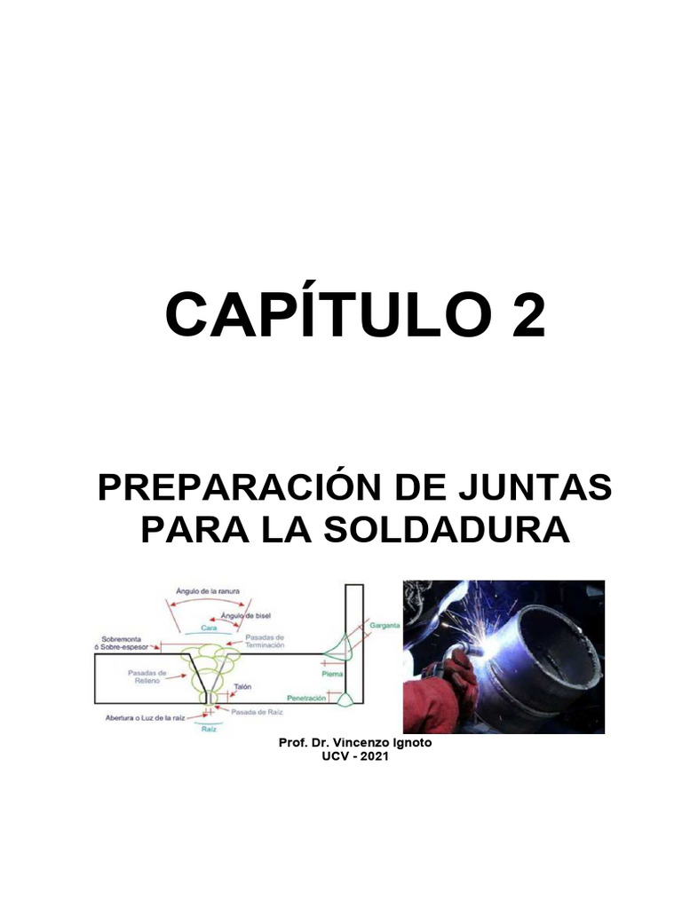 Capitulo 2 Preparacion de Juntas en Soldadura Pag 90 Compress | PDF | Soldadura | Construcción