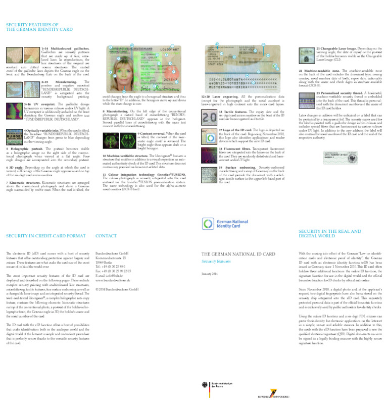 Flyer Security Features NPA | PDF | Identity Document | Authentication