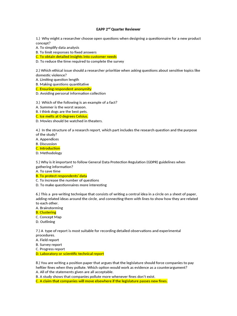 EAPP 2nd Quarter Reviewer | PDF | Syntax | Argument