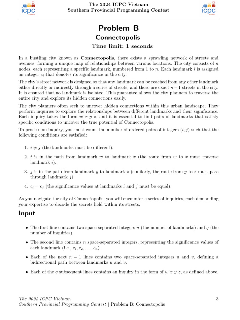 prob-Connectopolis | PDF | Applied Mathematics | Theoretical Computer Science
