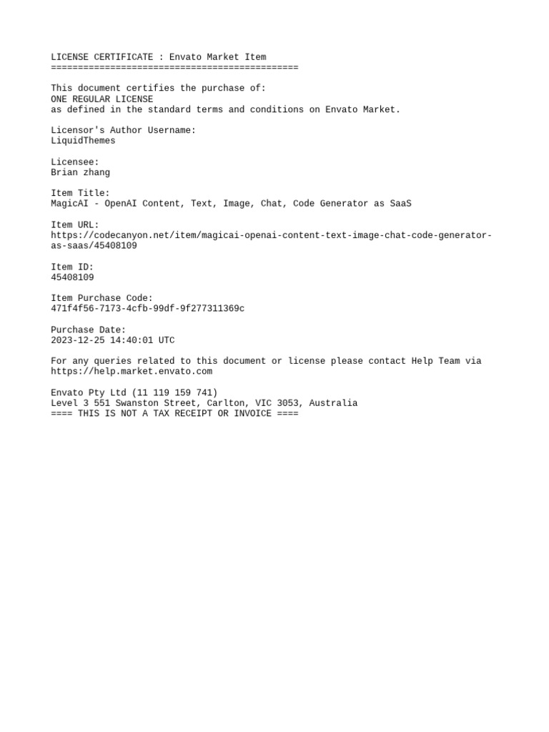 73346451 Magicai Openai Content Text Image Chat Code Generator as Saas ...