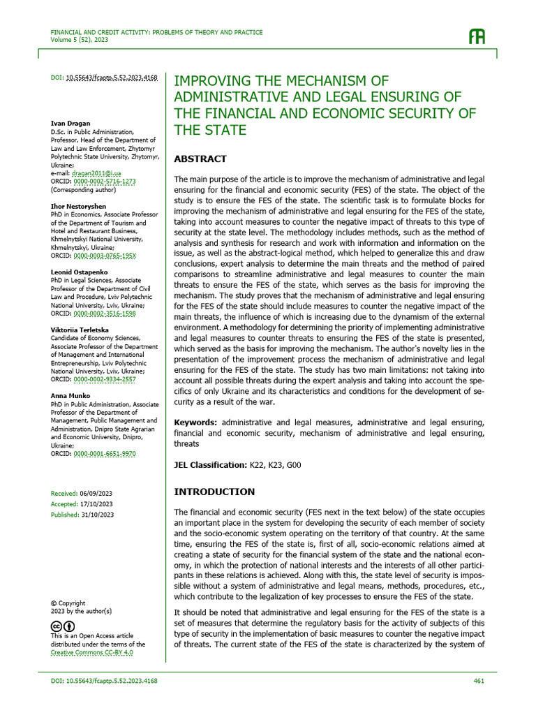 IMPROVING_THE_MECHANISM_OF_ADMINISTRATIVE_AND_LEGA | PDF | Methodology ...