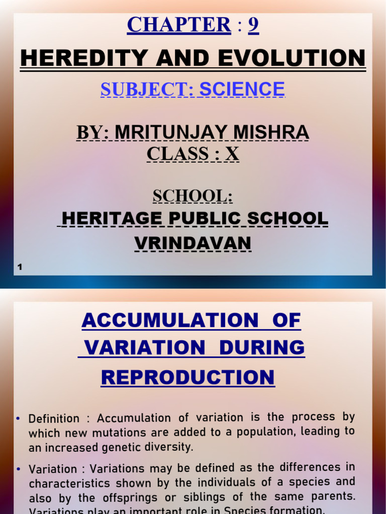 HERIDITY PDF 1 | PDF | Heredity | Genetics