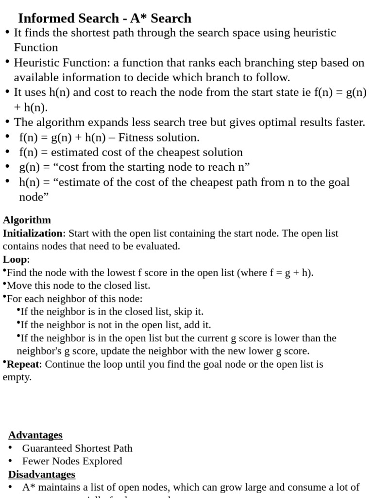 9 Informed Search - A | PDF | Graph Theory | Applied Mathematics