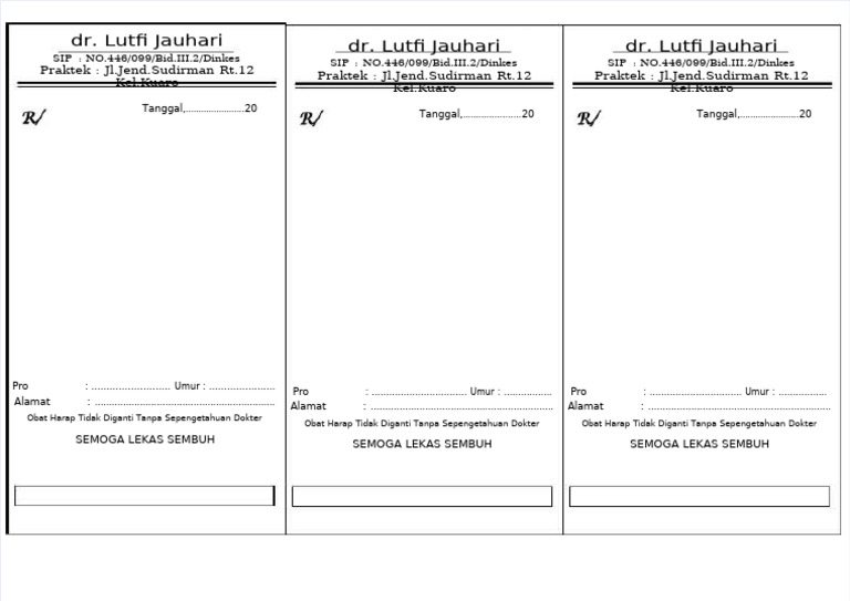 PDF Kertas Resep | PDF