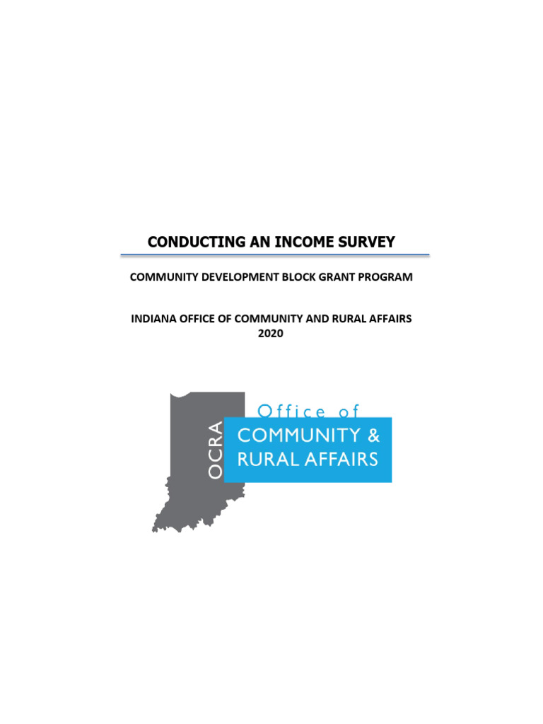 Income Survey Booklet Update 2020-4 | PDF | Survey Methodology ...