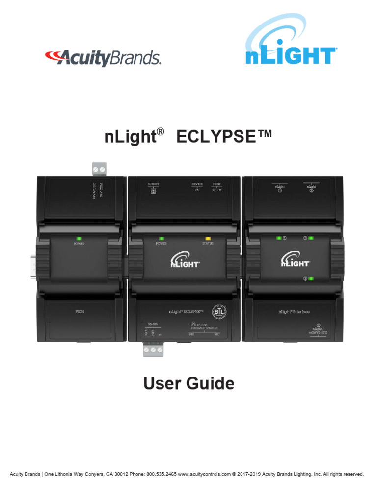 Nlight-eclypse User Manual | PDF | Computer Network | Ip Address