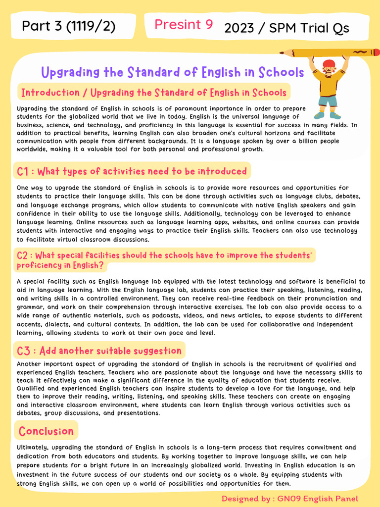 Enhancing English Proficiency in Schools | PDF | Reuse | Adolescence