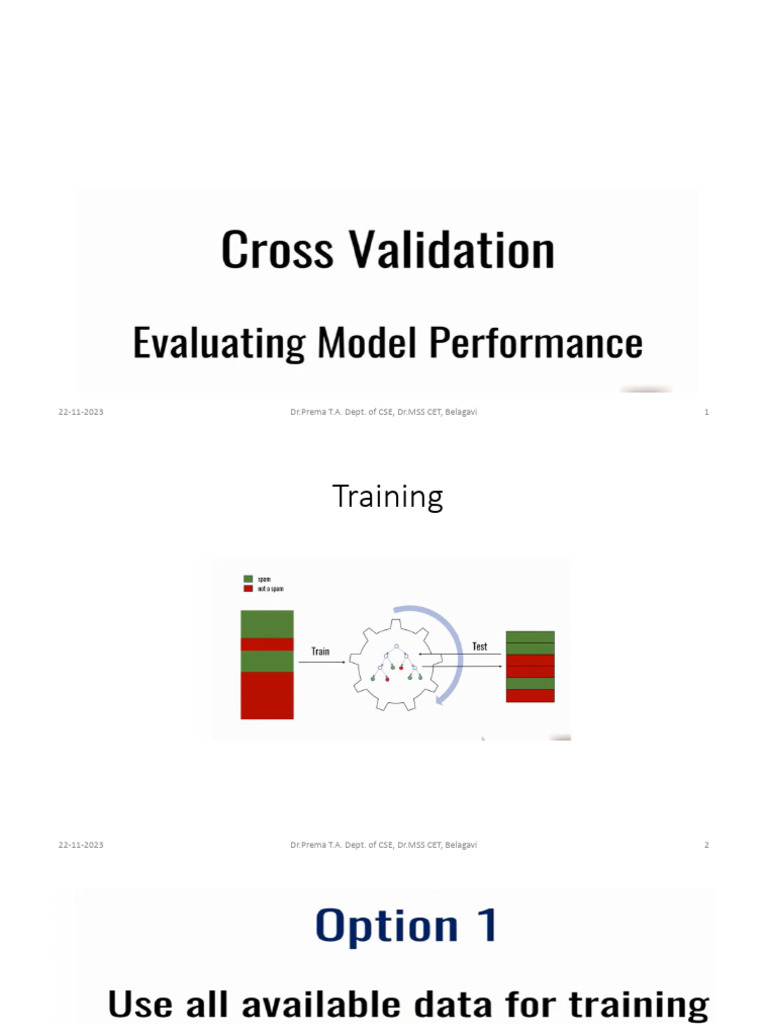 Cross Validation | PDF