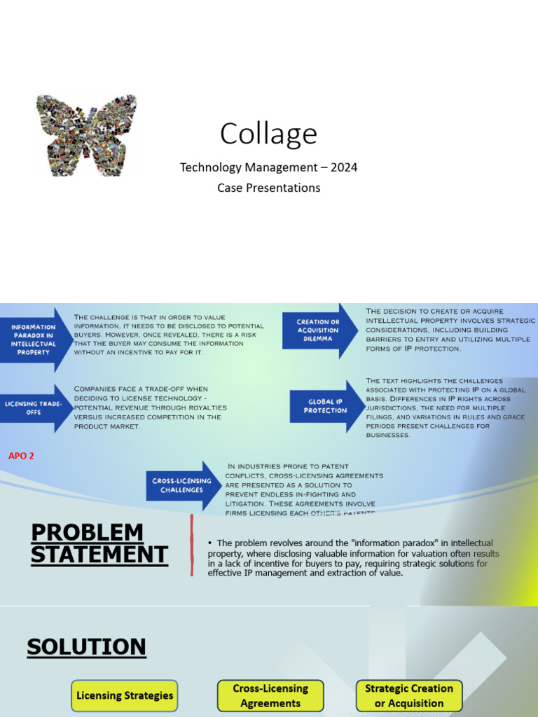 Collage Case Presentation | PDF | Intellectual Property | License
