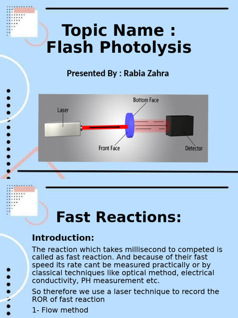 Flash Photolysis | PDF | Photodissociation | Chemical Reactions