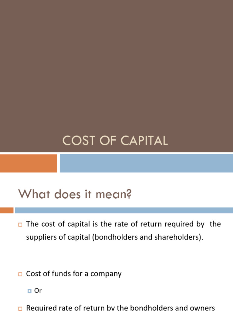 cf_7_2024 | PDF | Cost Of Capital | Capital Structure
