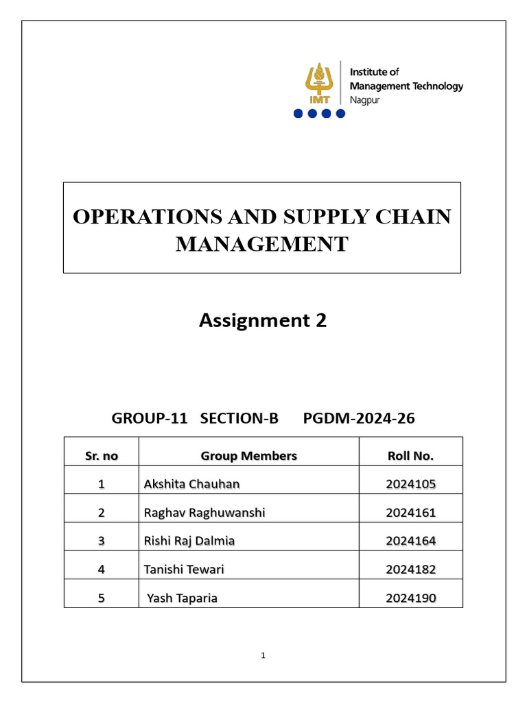 Group 11 - Assignment No.2 - B | PDF | Demand | Standard Deviation