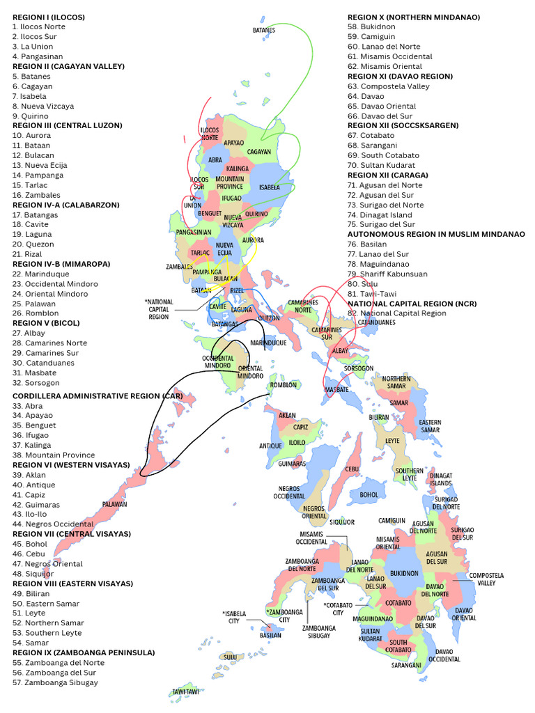 Philippine Map | PDF | Philippines