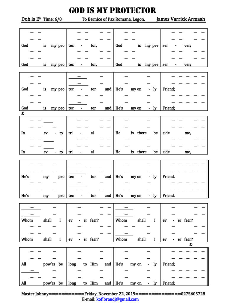 God Is My Protector by James Varrick Armaah | PDF