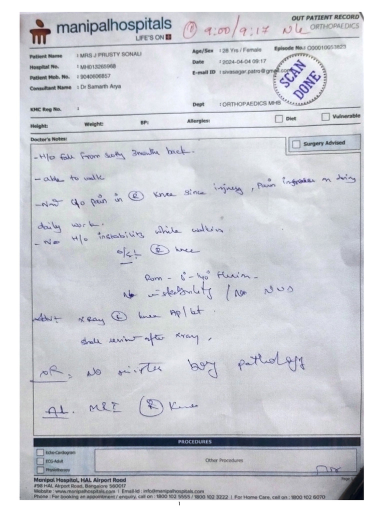 OPD Prescription | PDF