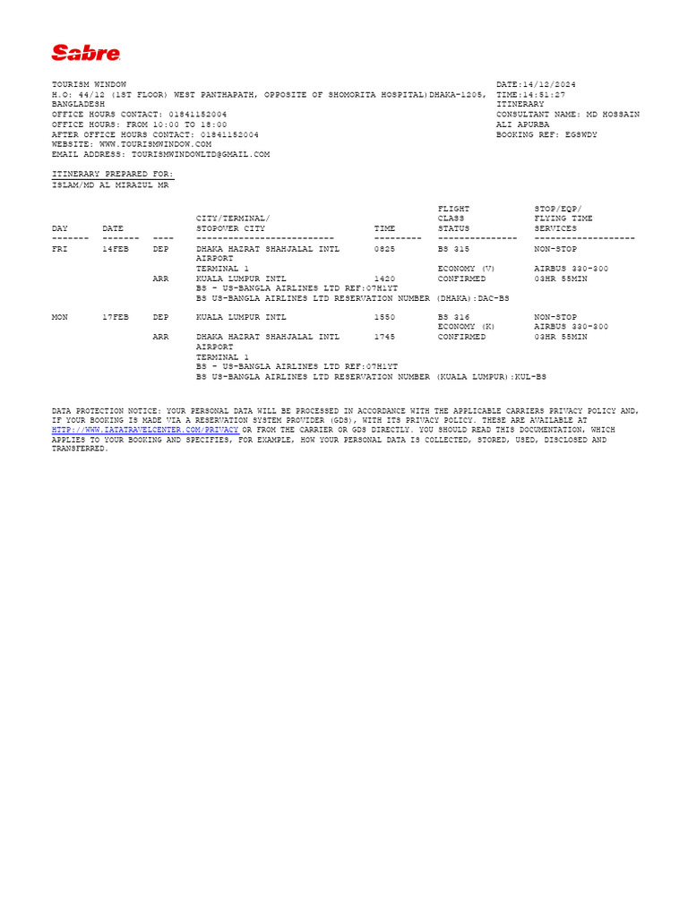 Egswdy - Islam MD Al Mirazul MR - 14feb - Dackul | PDF