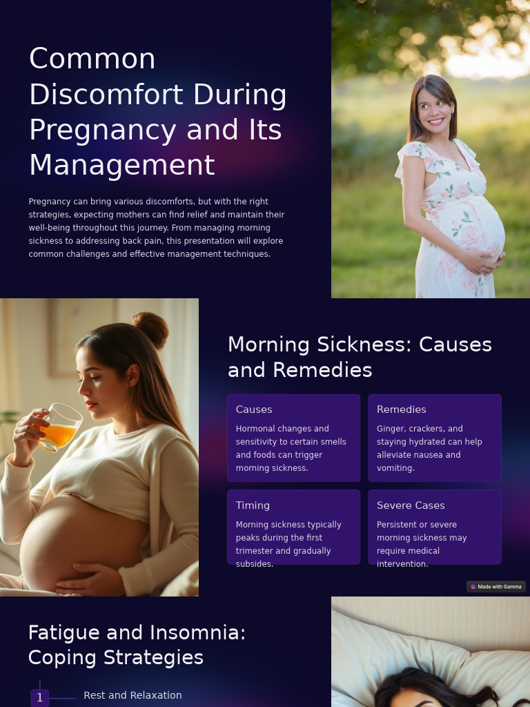 Common-Discomfort-During-Pregnancy-and-Its-Management | PDF ...