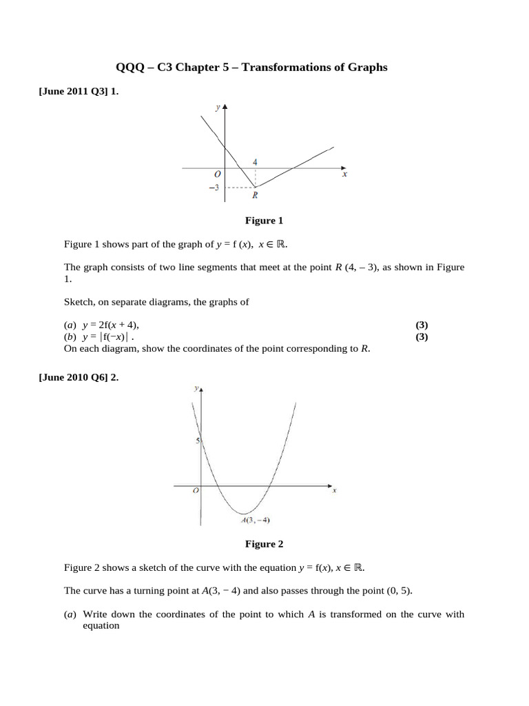 QQQ-C3-Chapter5-TransformingGraphs | PDF | Analytic Geometry | Differential Geometry