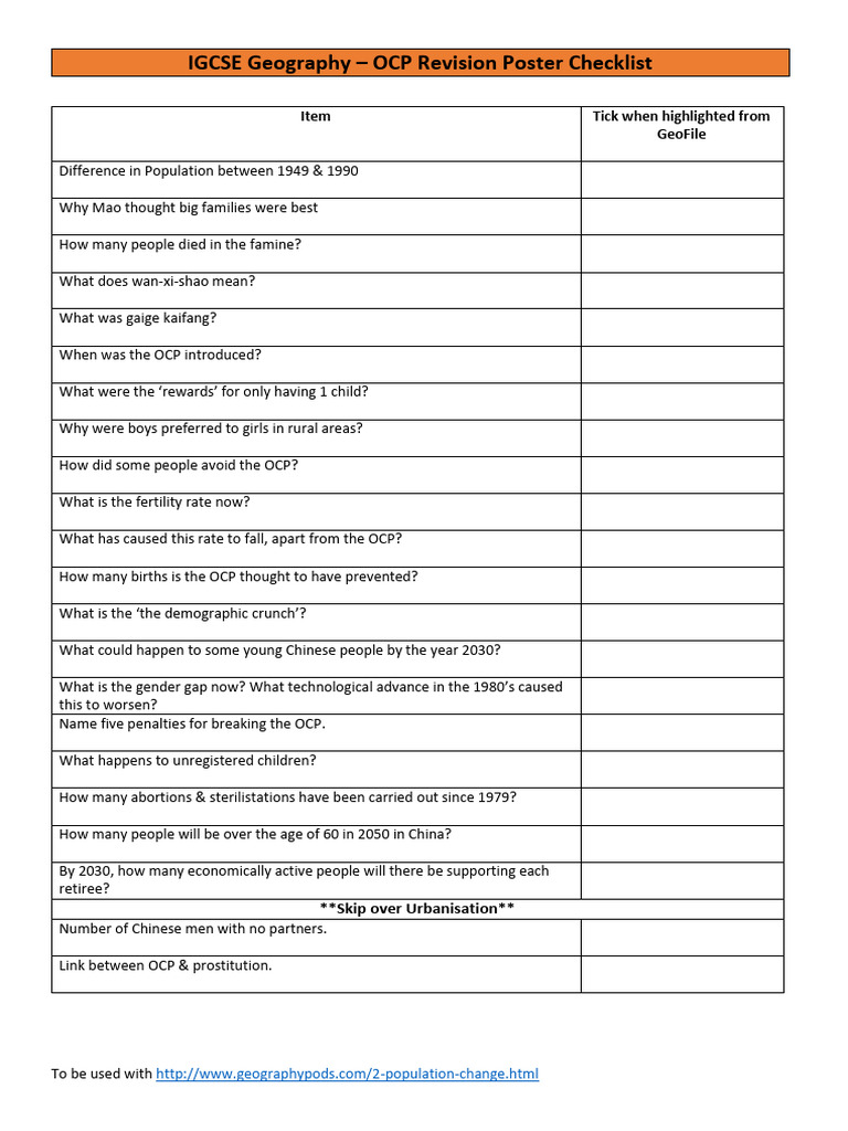 Ocp Poster Planning Sheet | PDF