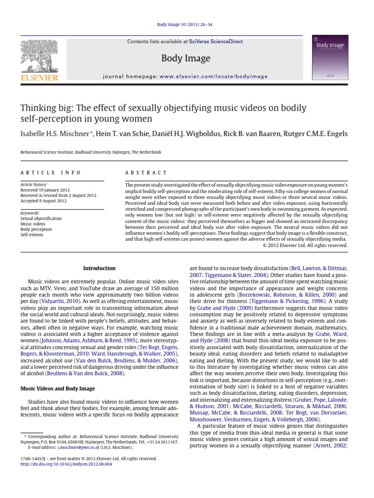 Mischner Et Al. - 2013 - Thinking Big The Effect of Sexually ...
