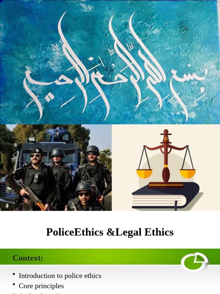 Police and Legal Ethics by G-1-2 | PDF | Integrity | Legal Ethics