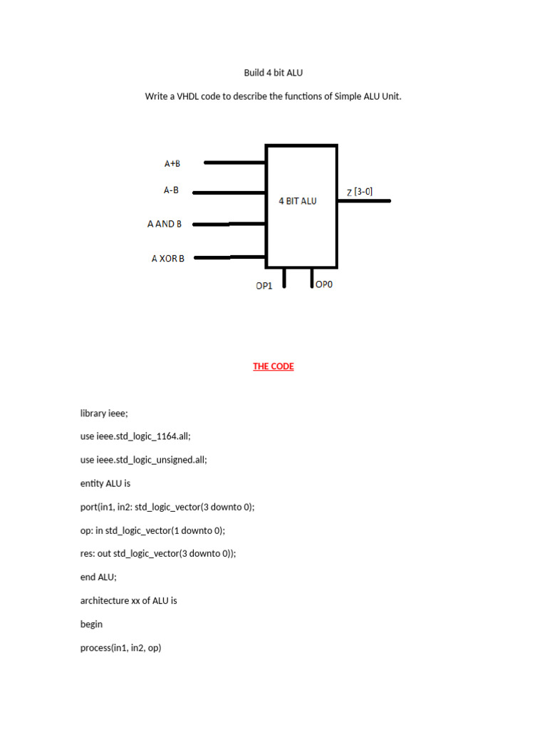 Alu Lab5 | PDF