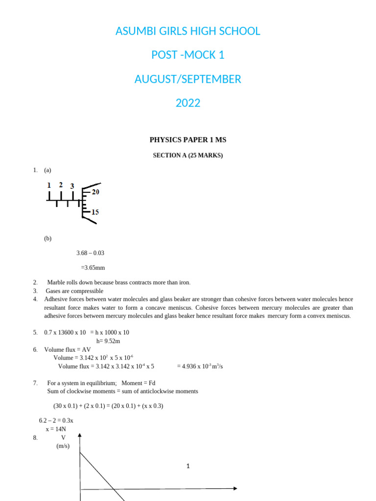 physics_pp1_ms_ag24122023001 | PDF | Gases | Physical Quantities