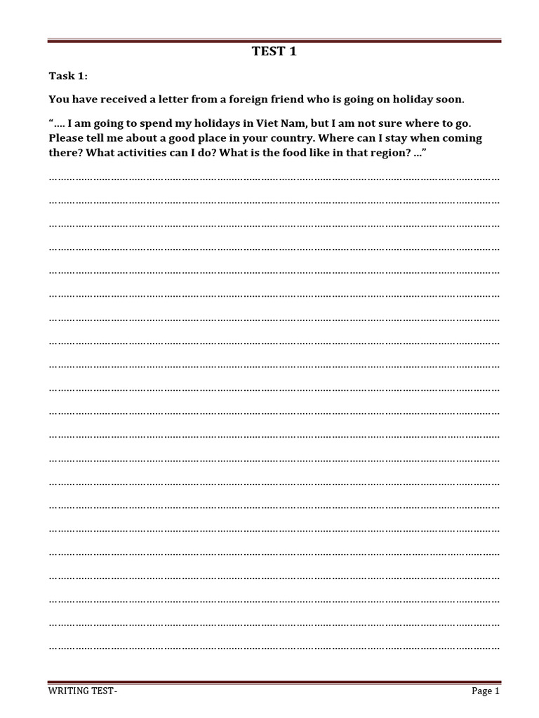 ĐỀ WRITING (1) | PDF