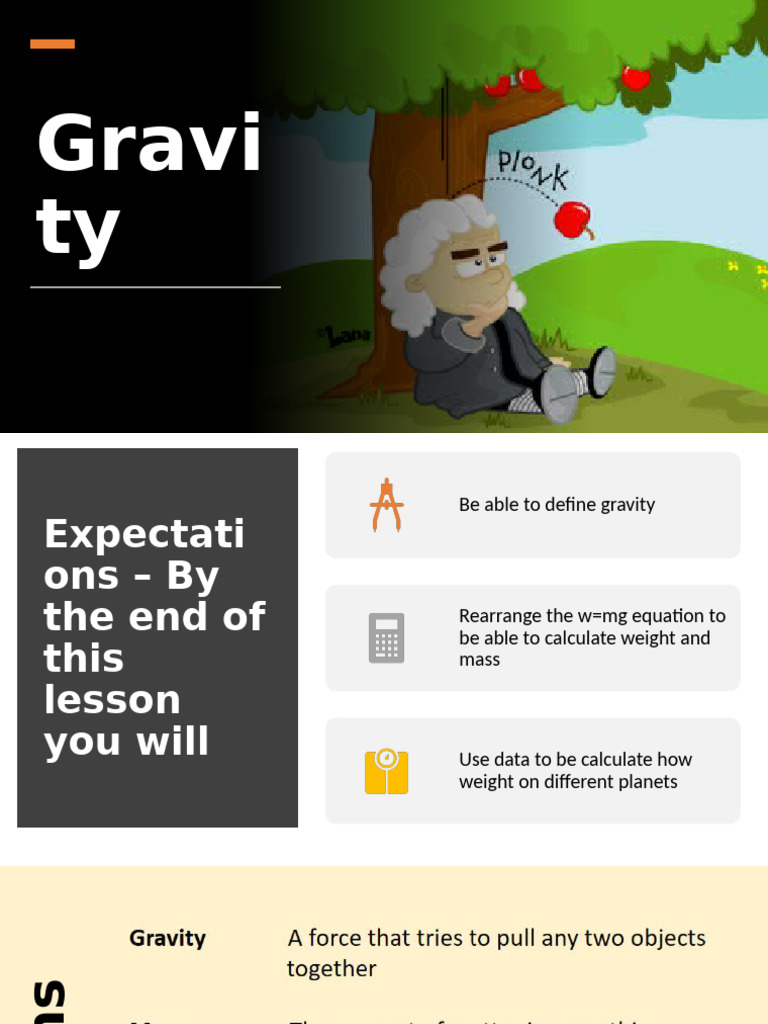 Gravity In Space Pdf Weight Mass