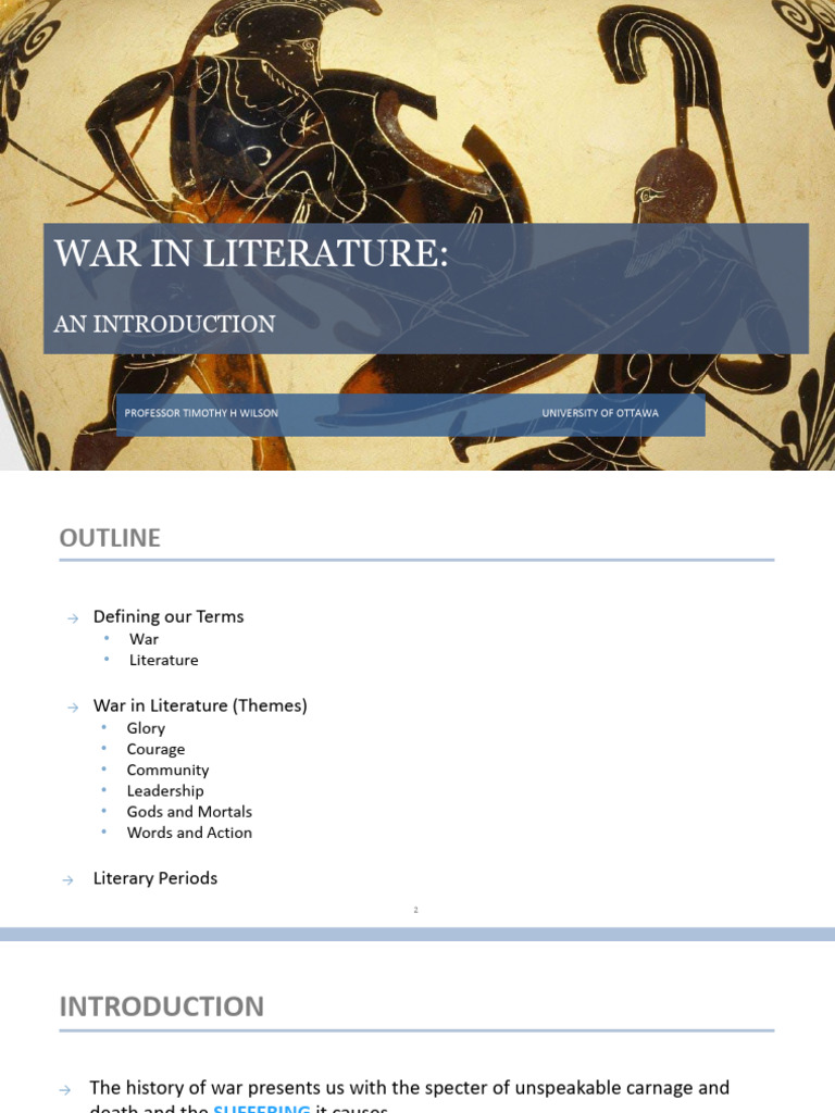 WAR_IN_LITERATURE_AN_INTRODUCTION | PDF | On War | Courage