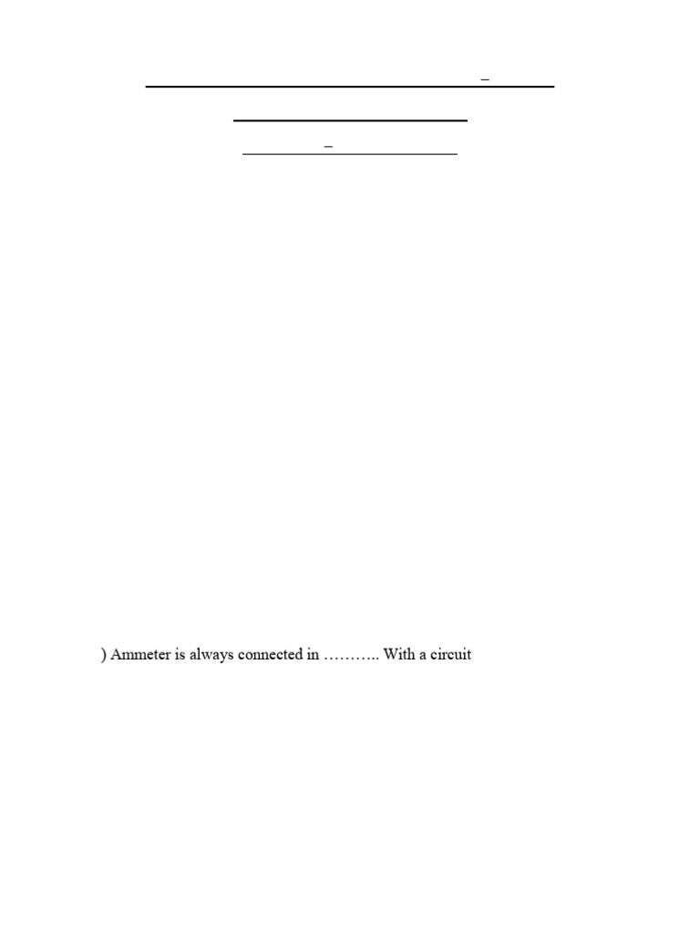 BEE MCQ 1 | PDF | Series And Parallel Circuits | Electrical Network