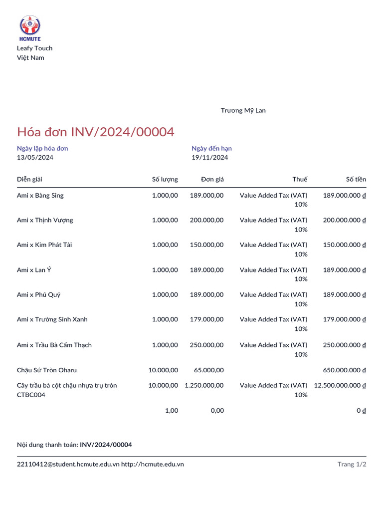 Inv 2024 00004 | PDF