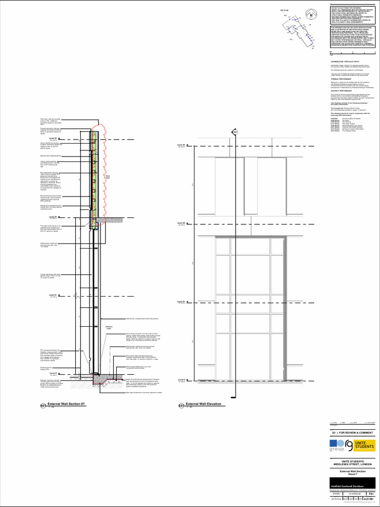 A21007 External Wall Section Sheet 7 | PDF | Wall | Building Materials