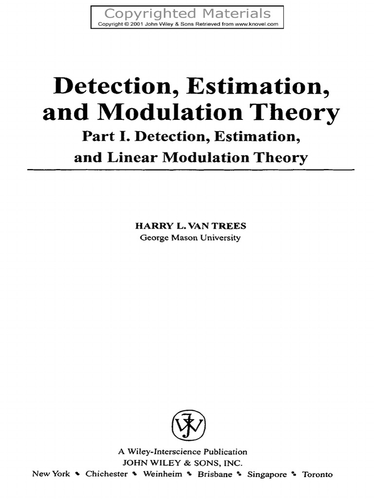 detection & estimation chp-1 | PDF