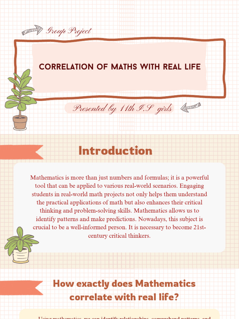 Maths Presentation 2024 | PDF | Mathematics | Cognition