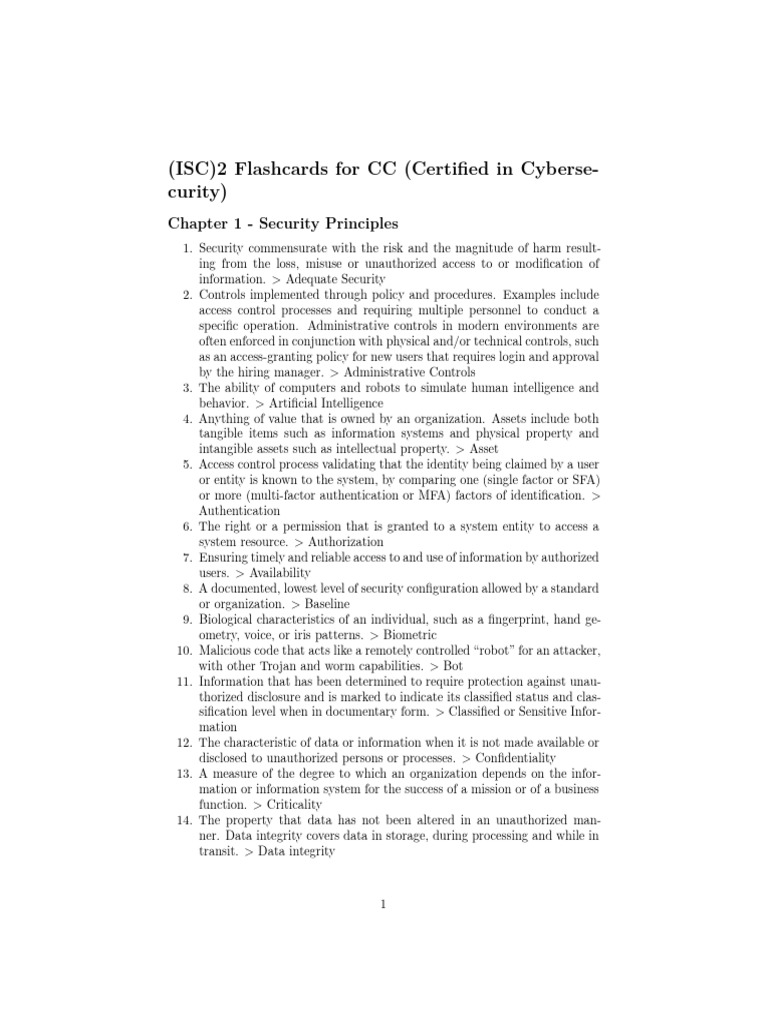 flashcard | PDF | Computer Network | Risk