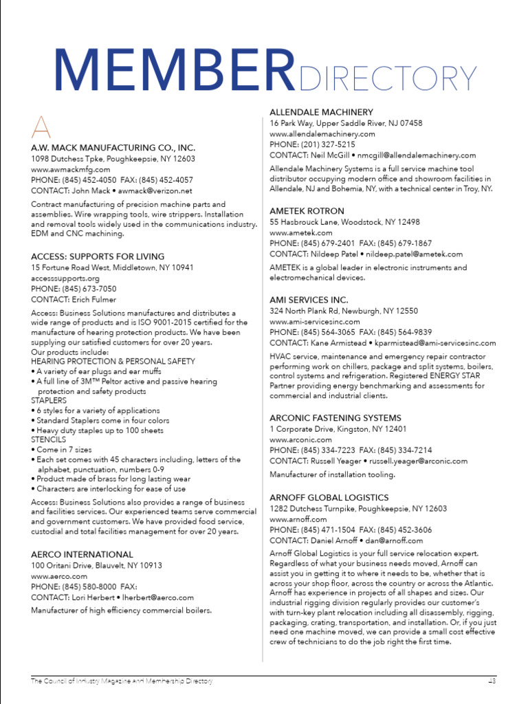 HV MFG 2018 Spring p43 Membership Directory | PDF