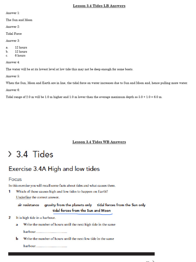 Lesson 3.4 LB and WB | PDF