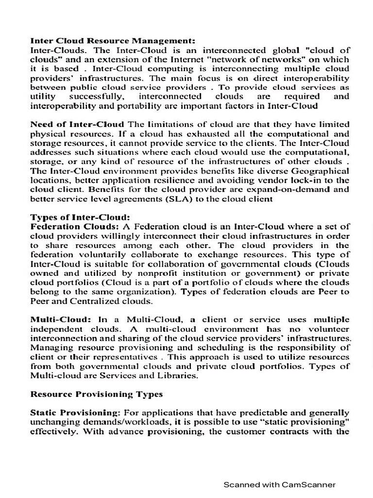 Cloud Computing Notes-Unit 4-KCS713 | PDF