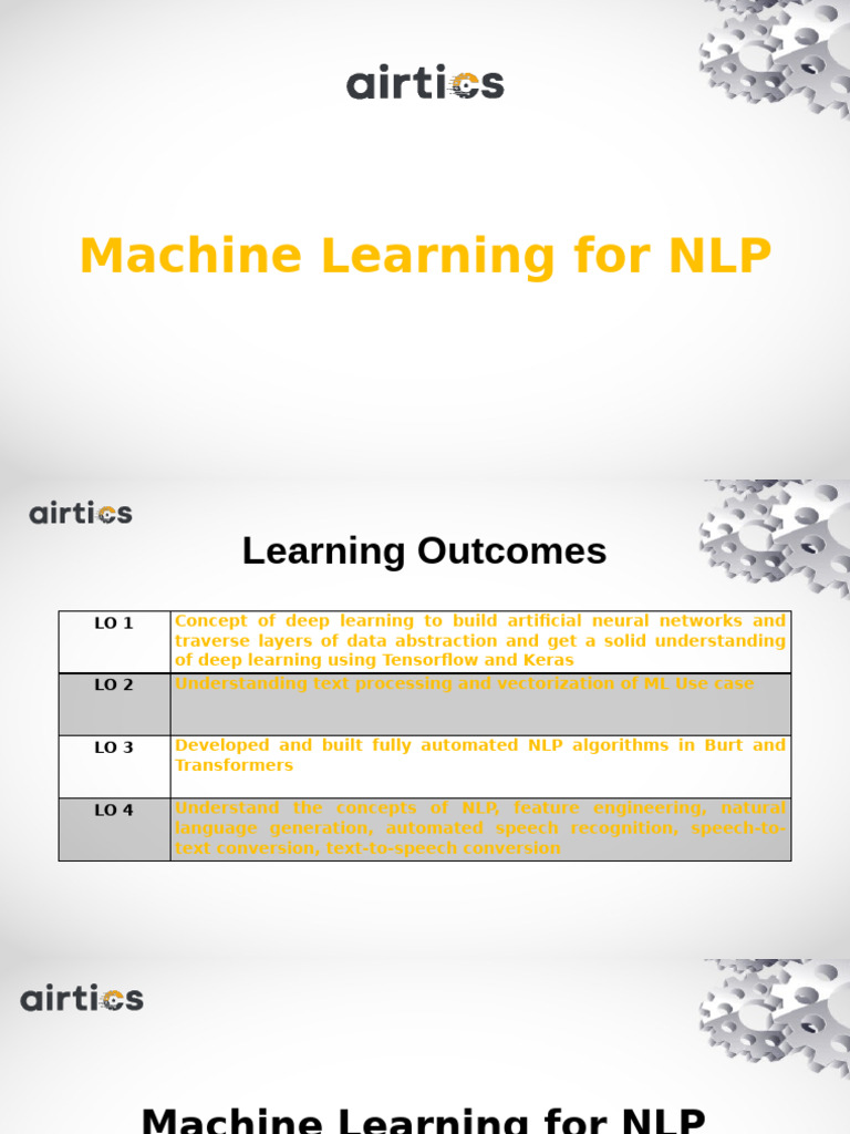 ML for NLP-LO4 | PDF | Machine Learning | Applied Mathematics