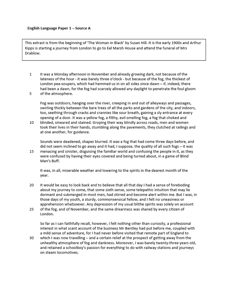 London Fog Description in Literature | PDF