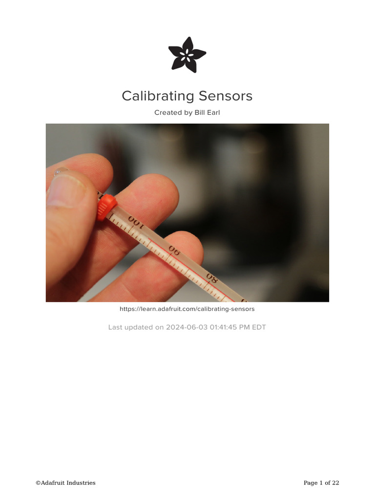 calibrating-sensors | PDF | Calibration | Sensor