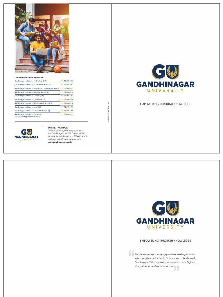 Gandhinagar University Brochure Web 1 | PDF | University | Engineering